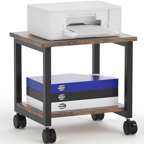 Amazon.com: Asgolion Printer Table with Charging Station for Home ...