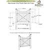 Amazon.com: 3.8ft H x 4.1ft W (1 Gate) No Dig Zippity Manchester Gate ...
