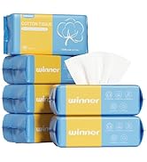Amazon.com: Winner Soft Face Towels - 100% USA Cotton Dry Wipes, 600 ...