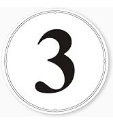 Amazon.com: i-CowFun Premium Aluminum Number Signs 5, Metal 12" X 8 ...