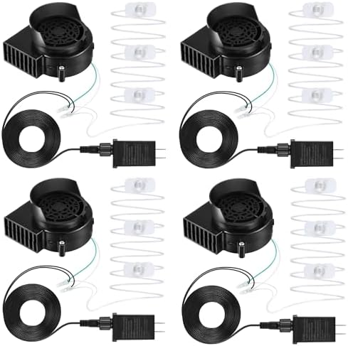Amazon.com: Hiboom 4 Pack Replacement Fan, 12V 1.2A Mini Air Blower ...
