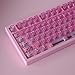 Amazon | 透明キーキャップ 114キーチェリープロファイルPC素材 Pink Keycaps Set チェリーMxスイッチのメカニカル ...