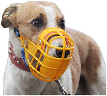 Amazon.com : Adjustable Dog Muzzle, Soft Basket Plastic Muzzles for Dog ...