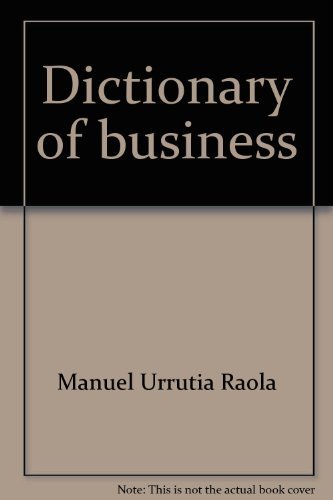 Dictionary of business: English-Spanish, Spanish-English : accounting ...