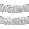 Amazon.com: Silver Foil Fringe Garland 10FT 2packs, Metallic Foil ...