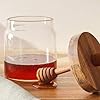 Amazon.com: ANSQU Honey Pot, Airtight Glass Honey Jar with Dipper Stick ...