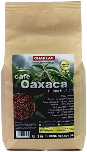 Café Oaxaca Pluma Hidalgo Charlas Café® 100% Arábica 500 grs. : Amazon ...