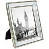 Amazon.com - Isaac Jacobs 8x10 Silver Beveled Mirror Picture Frame ...