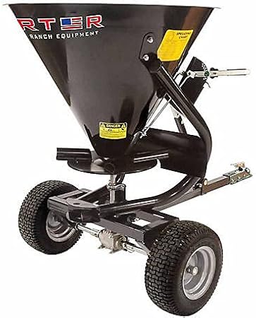 Amazon.com: Tarter ATVS Atv 5-Bushel Pull Behind Spreader, Black ...