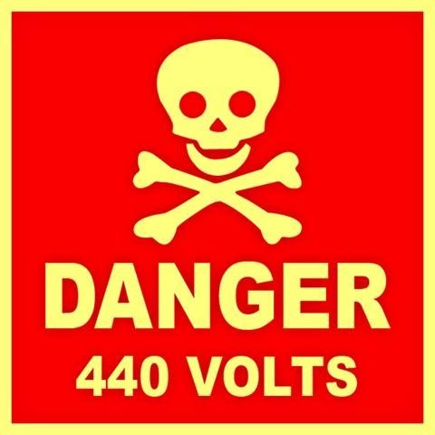 999Store caution board office supplies sunboard Danger 440 Volt ...