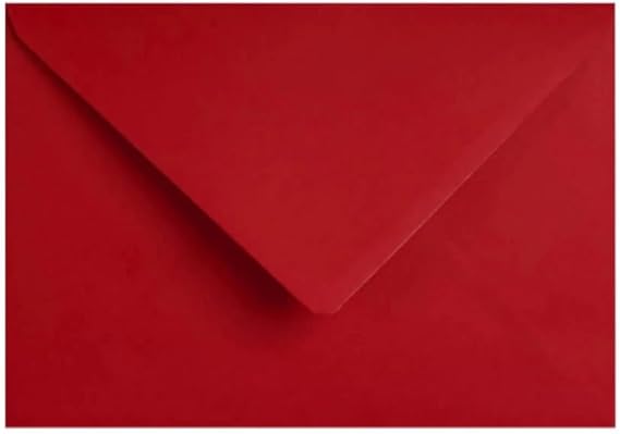 Trucraft - Deep Red - Matte Envelopes 185mm x 125mm - Pack of 25 - for ...