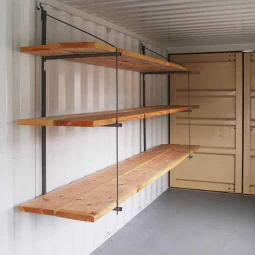 Shipping Container 3 Tier Shelving Brackets (2) : Amazon.co.uk: DIY & Tools