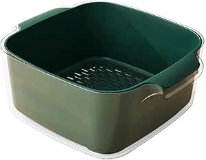 Amazon.com: INSTITIZER 8.2 Quart Kitchen Colanders Bowl Set, Plastic ...