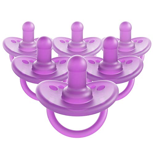 Buy Evenflo Balance + Stage 1 Cylindrical Silicone Pacifier - Purple, 0 ...