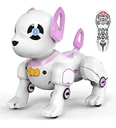 Amazon.com: Remote Control Robot Dog Toy, RC Dog Programmable Smart ...