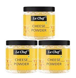 Le Chef Premium White Cheddar Cheese Powder 150 gm x 3 | Combo Pack Of ...