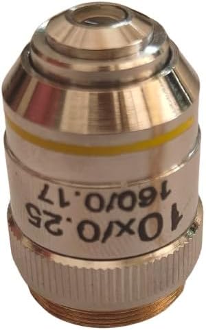 SBT 10x Microscope Brass Objective with Brass caps for School Collage ...