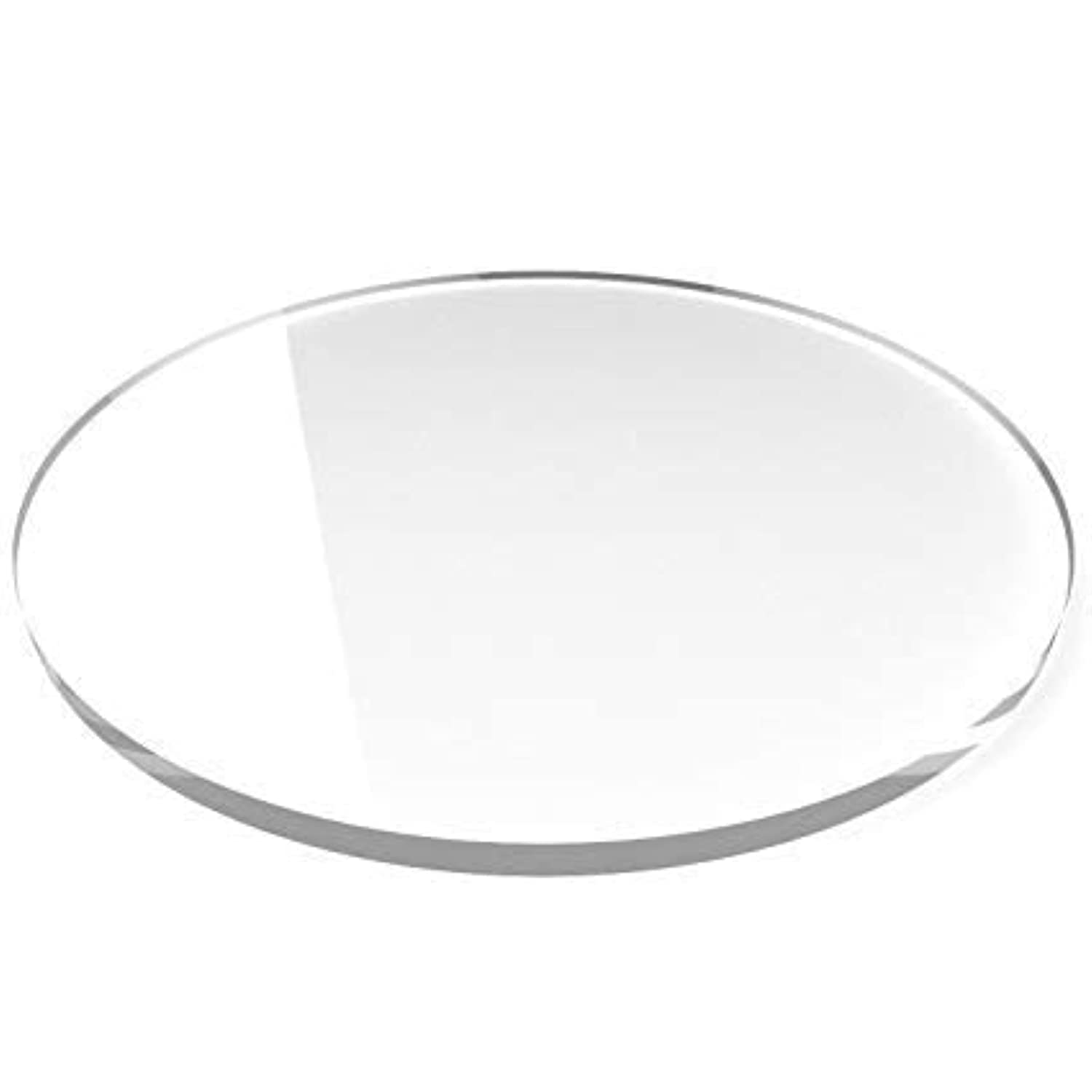 BIGIMALL Acrylic Sheet Circle Perspex Plexiglass (3 mm, Transparent ...