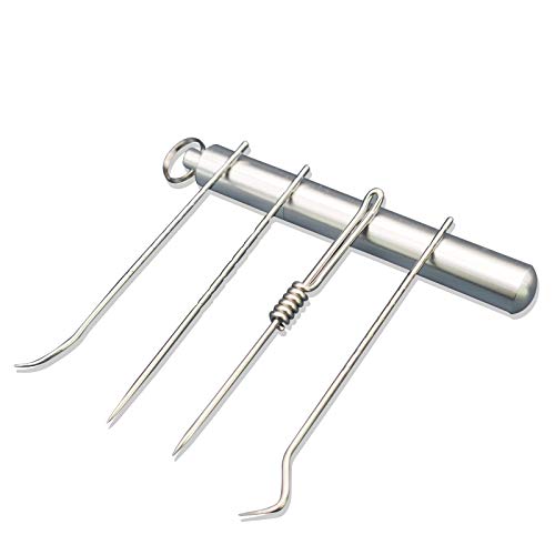 ZIBUYU® Stainless Steel Toothpicks Set for Men and Women Reusable ...