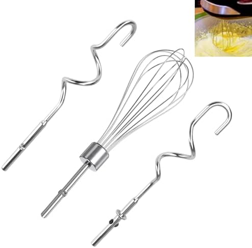 3Pcs Kitchenaid Whisk Attachment, Food-Grade Stainless Steel Kitchenaid ...