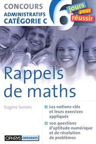 Amazon.in: Buy Rappel de maths - concours administratif Book Online at Low Prices in India ...
