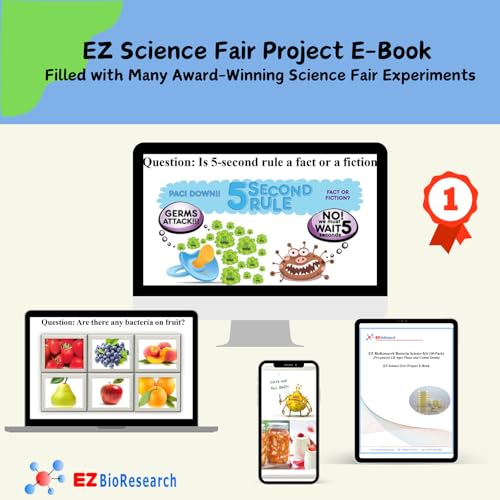 EZ BioResearch Bacteria Science Fair Project Kit for Ages 5+ - Future ...