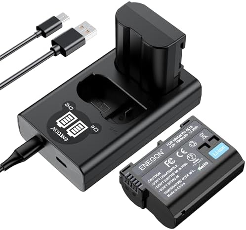 llano 2-Pack EN-EL15C 2400mAh Batteries and 18W Fast Dual Charger for ...