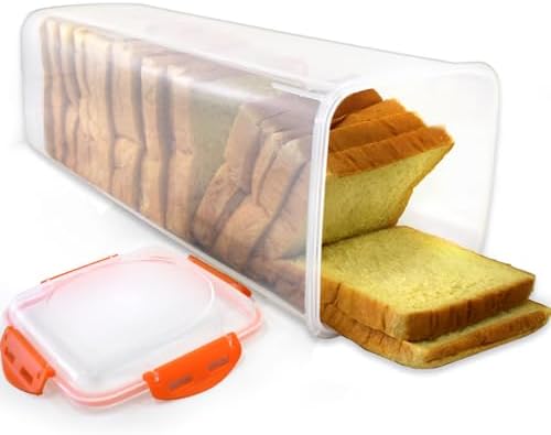 Amazon.com: DAYA FASHION Bread Box Storage Container, Clear Bread Buddy ...