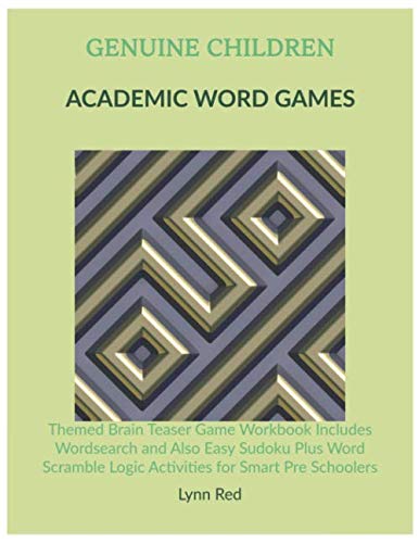 Genuine Children Academic Word Games: Themed Brain Teaser Game Workbook ...