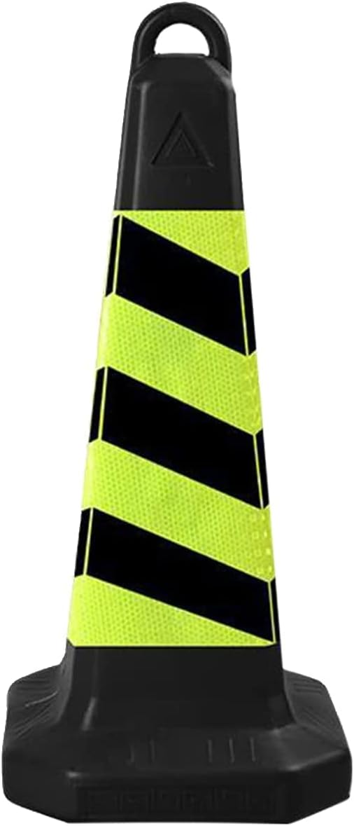 63cm Heavy-Duty Traffic Safety Cone,Reflective Road Cone with Handle ...