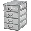 Vision4ever 4 Drawer Mini Storage Unit Draw Tower Office Home Kitchen ...
