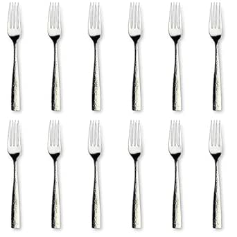 Amazon.com: Steelite Stainless Steel Dinner Forks, Folio Alison Satin ...