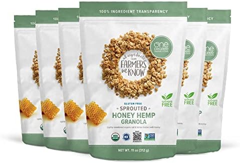 Amazon.com: One Degree Organic Foods Sprouted Oat Honey Hemp Gluten ...