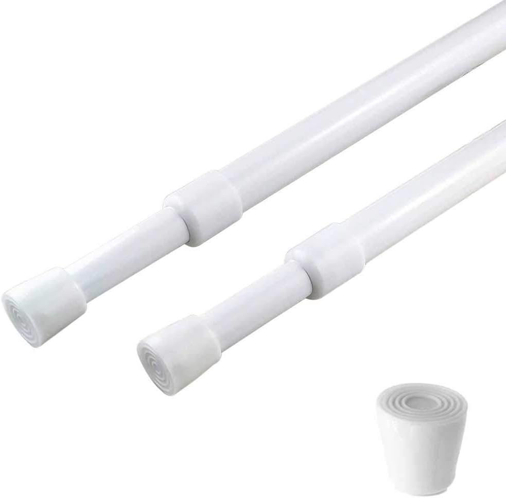Amazon.com: 2 Pack Spring Tension Curtain Rod Adjustable 28-43 Inches，5 ...