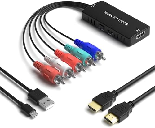 Amazon.com: RuiPuo HDMI to Component Converter, YPbPr + R/L Audio ...