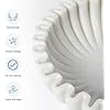 Amazon.com: Fluted Marble Bowl Decorative - 10" Ruffle Scalloped Stone ...