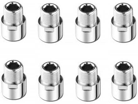 Spazio Stainless Steel 1 Inch Faucet Extension Nipple for Bathroom Taps ...