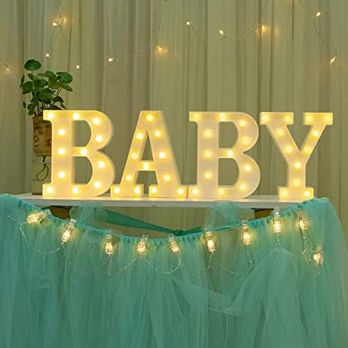 Amazon.com: GPUSFAK BABY Marquee Light Up Letters - LED Letter Number ...