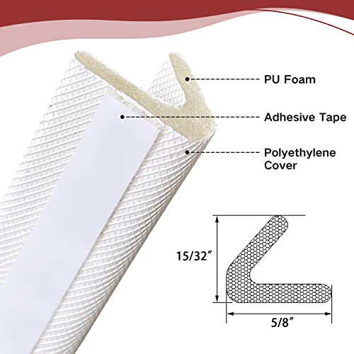 Snapklik.com : Door Frame Weather Stripping, Self Adhesive Weather ...