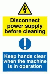 Viking Signs CM203-A3P-V "Warning Disconnect Power Supply Before ...