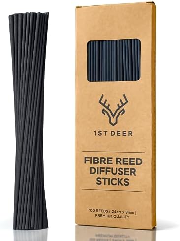 Amazon.com: 1st Deer Fiber Reed Sticks – 100 pcs Black Reed Diffuser ...