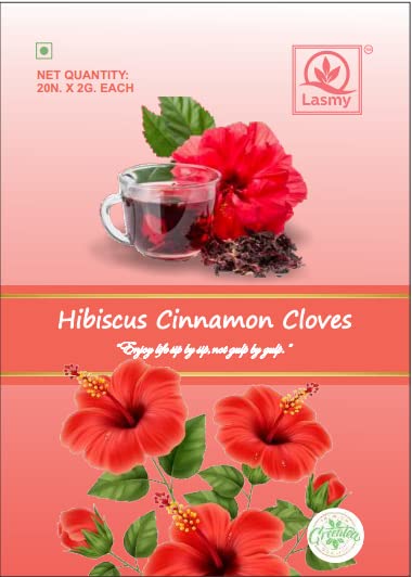 Lasmy Hibiscus Cinnamon Cloves Tea (20 Tea Bags, 40g) : Amazon.in ...
