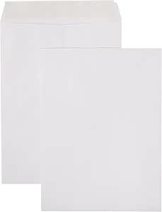 AmazonBasics Catalog Mailing Envelopes, Peel & Seal, 9x12 Inch, White ...