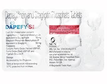 Dapefy-S 10/50 - Strip of 15 Tablets : Amazon.in: Health & Personal Care