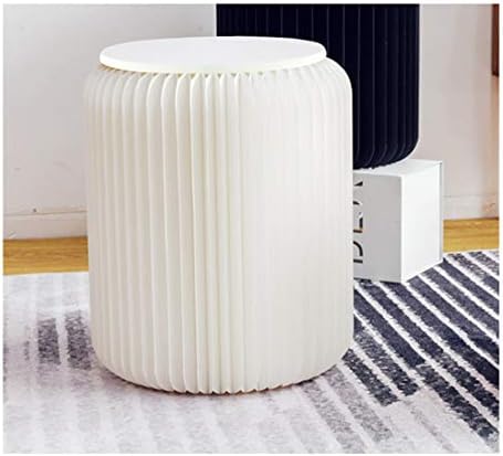 Amazon.com: Modern White Paper Stool Foldable - 11 inch Heigh - Compact ...