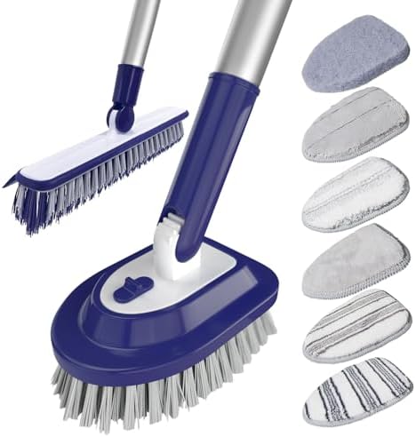 Amazon.com: eazer 4-in-1 Long-Handled Tub Scrubber-Versatile Bathroom ...