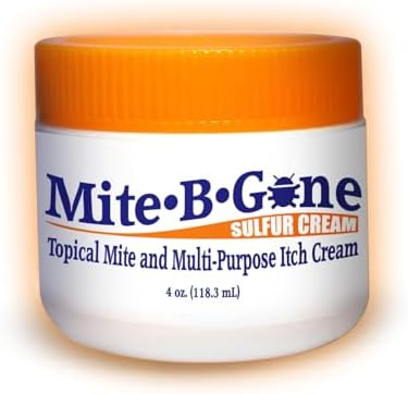 Amazon.com: Mite Treatment Cream 4oz | 10x Sulfur Cream for Human Mites ...