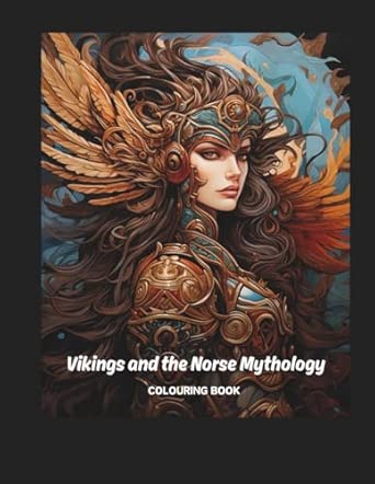Vikings and the Norse Mythology - adult colouring book: Colouring Book ...