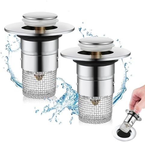 YUEYEQU 2 Pieces Sink Stopper for 34-40 mm Drain Drain Plug Sink with ...