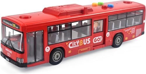 VJ Mart Big Bus Toy For Kids | Friction Powered With Lights & Music ...